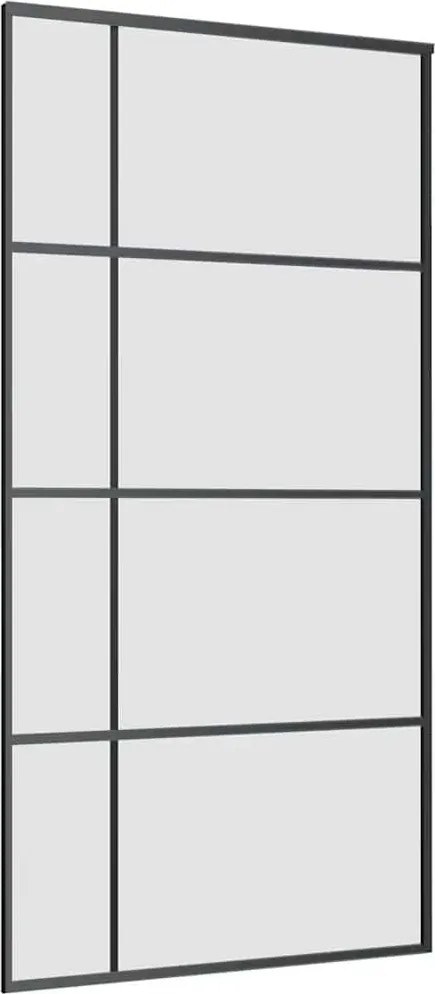 Posuvné dveře se sadou kování černé 102,5x205 cm ESG Glass 3375873