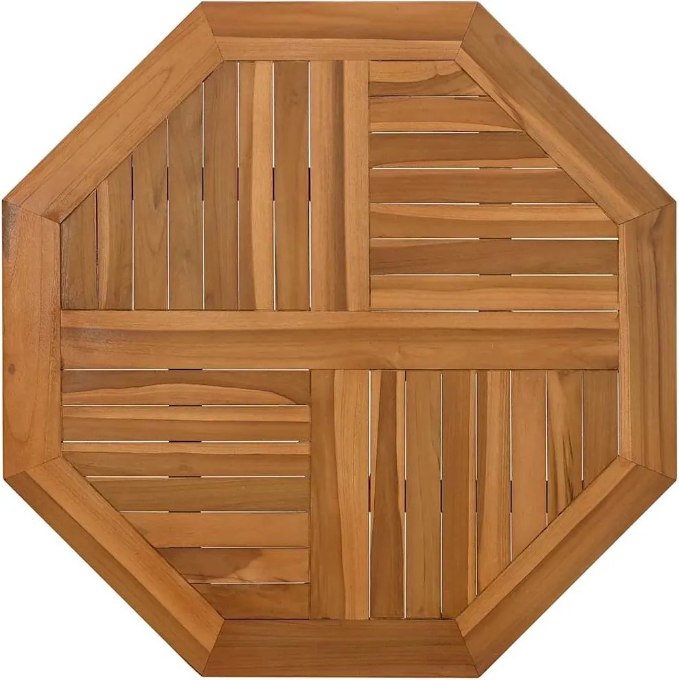 vidaXL Stolní deska 60 x 60 x 2,5 cm osmihranná masivní teakové dřevo