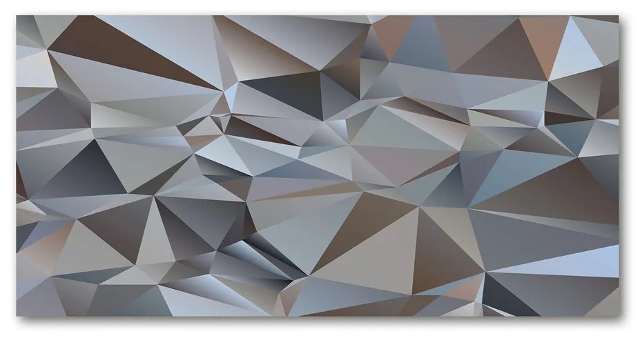 Wallmuralia Foto obraz sklo tvrzené Abstrakce trojúhelníky 100x50 cm