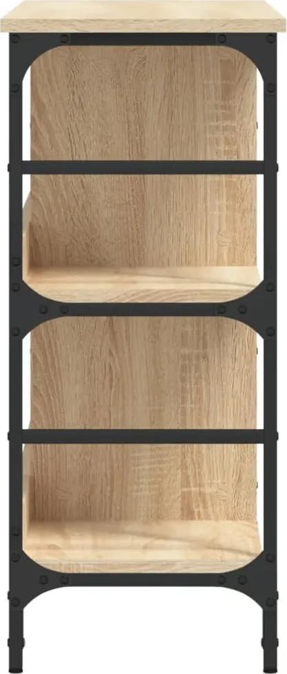 vidaXL Příborník 102 x 32 x 73,5 cm kompozitní dřevo [837723] Barva: hnědý dub