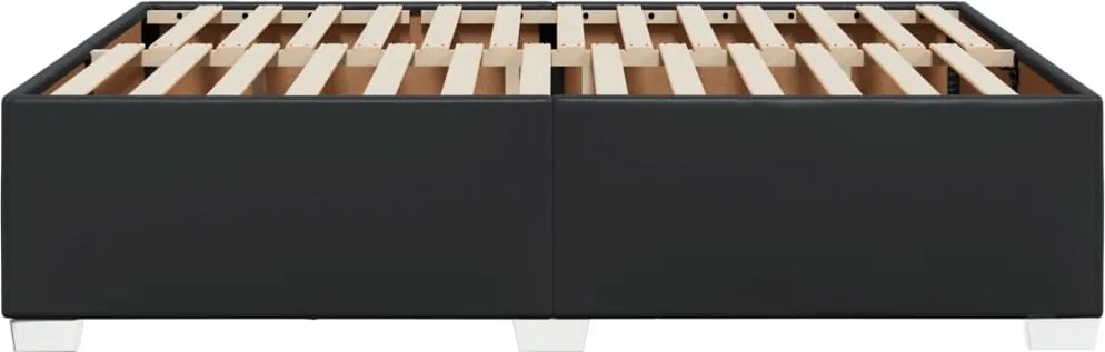 Rám postele černá 160 x 200 cm umělá kůže 3284564