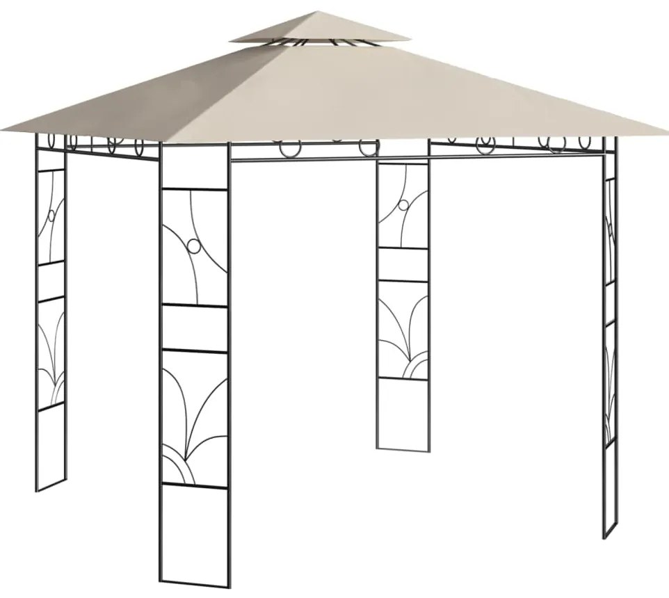 Altán 3 x 3 x 2,7 m krémový 160 g/m²