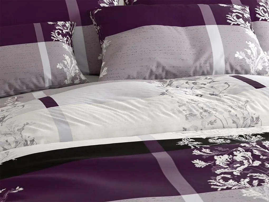 Polybavlněné povlečení LUXURY fialové Rozměr povlečení: 70 x 90 cm | 140 x 220 cm