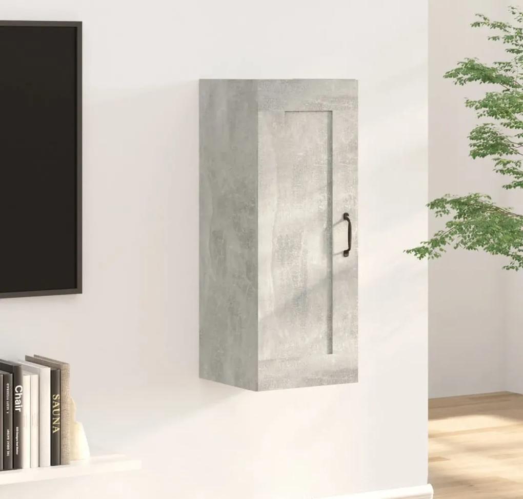 vidaXL Závěsná skříňka 35 x 34 x 90 cm kompozitní dřevo [812475] Barva: Betonová šedá
