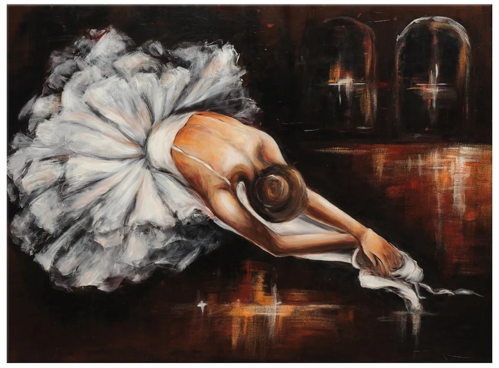 Gario Ručně malovaný obraz Rozcvička baletky Rozměry: 70 x 100 cm
