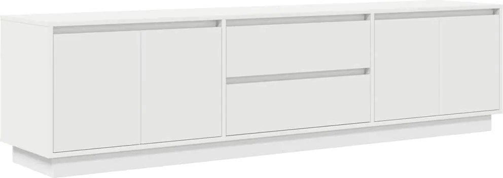 TV skříňka s LED osvětlením bílá 193,5x41x50 cm 3328435
