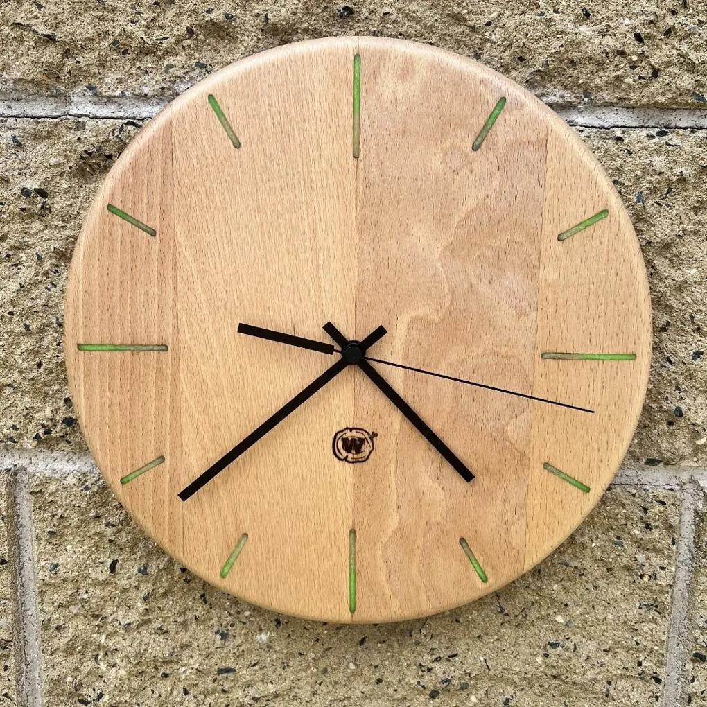Woodlaf Dřevěné nástěnné hodiny Liam