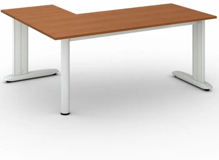 B2B Partner Rohový kancelářský psací stůl PRIMO FLEXIBLE L 1800 x 1400 mm, třešeň