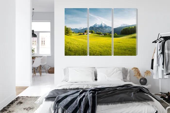 Vícedílný obraz Horská Krajina V Alpách Nedostatek Nedostatek Přírodní plátno 150x100