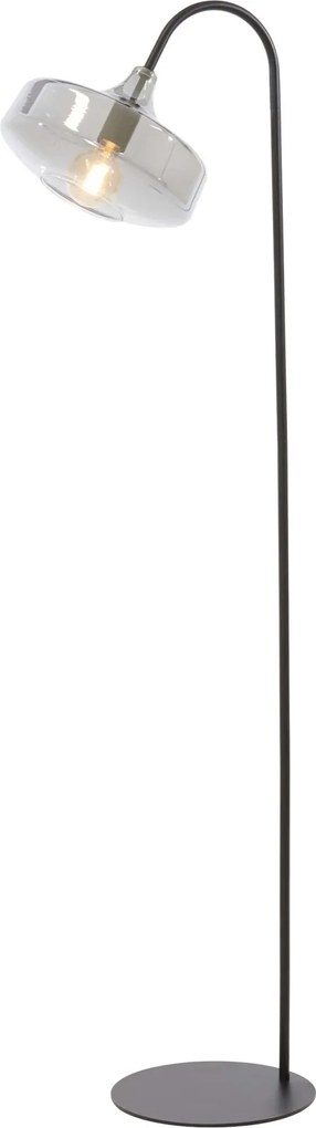 Kovová stojací lampa BLACK SOLNA