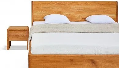 Postel dvoulůžko Postelia LAGO Buk 200x210 - dřevěná designová postel z masivu