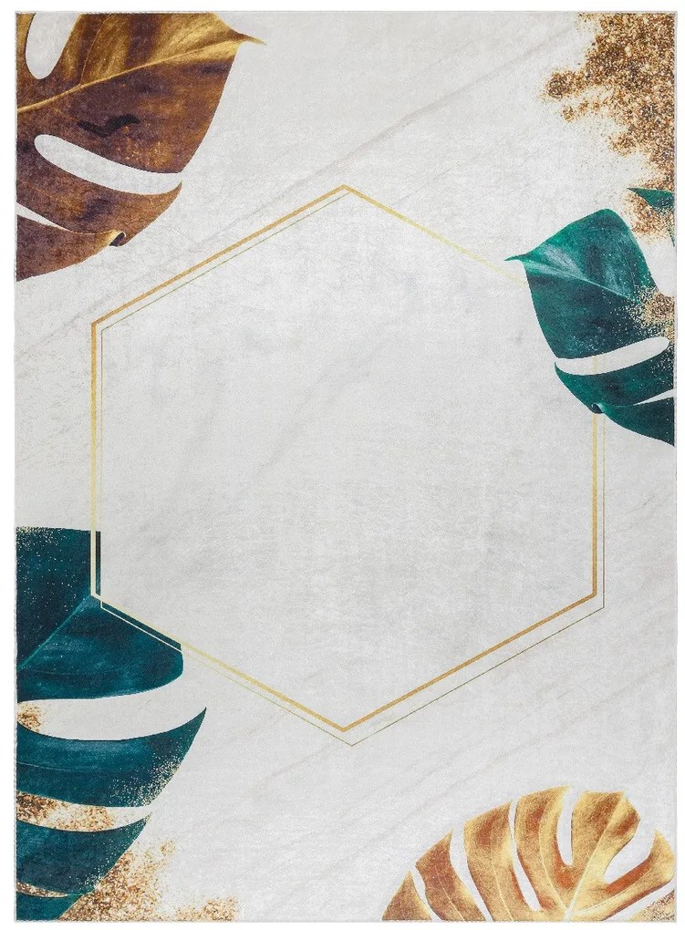 Dywany Łuszczów, Kusový koberec ANDRE Hexagon 1150, 160x220, vícebarevná, chodba / předsíň