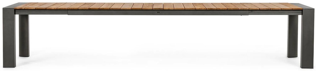BIZZOTTO rozkládací zahradní stůl CAMERON 253/319/384x100 cm antracit 0663382