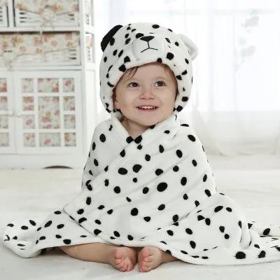 Fleecová zvířátková deka s kapucí Motiv: dalmatin