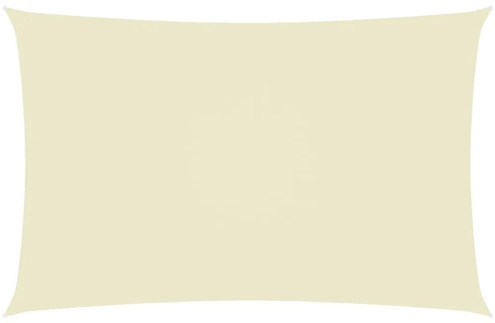 135213 vidaXL Stínící plachta oxfordská látka obdélníková 3 x 6 m krémová