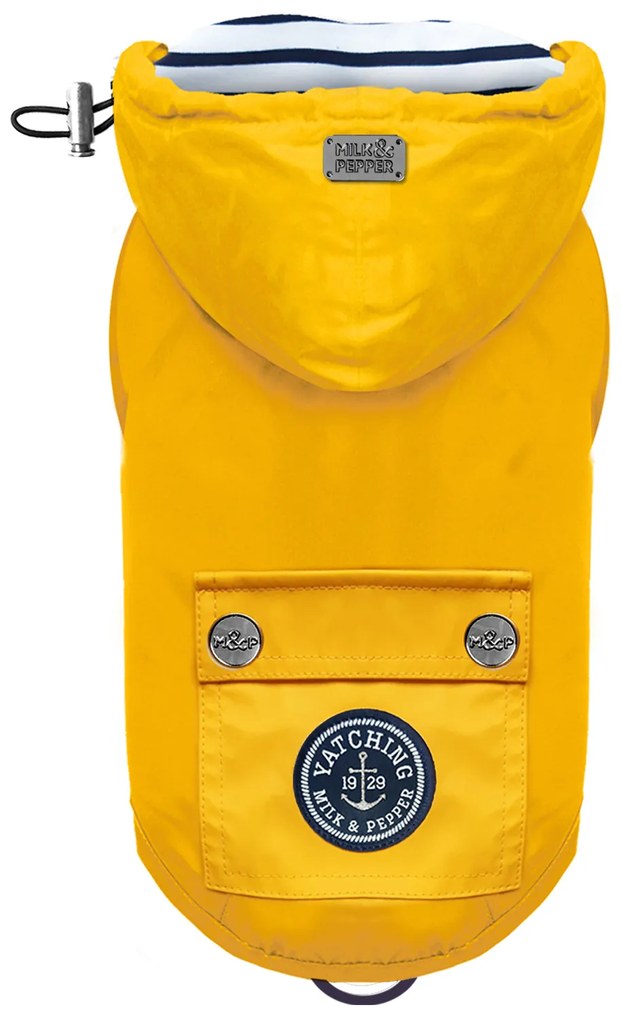 MILK&PEPPER Pláštěnka pro buldočky Tribord žlutá Velikost: 45L
