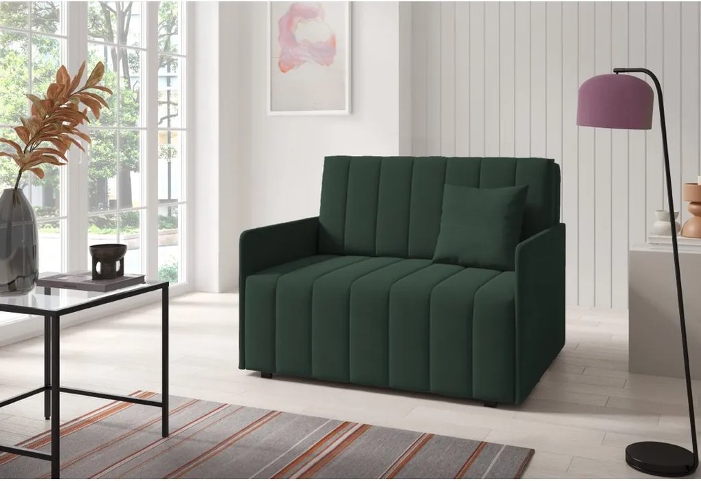 Eka Pohovka NERO II, 120 cm Barva látky: Hnědá (Kronos 06)