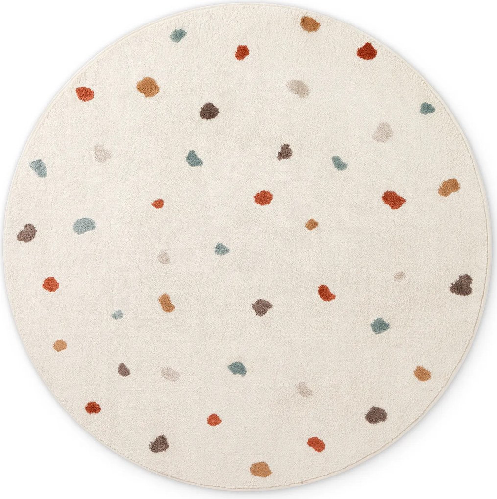 Hanse Home, Dětský koberec Adventures 106210 Cream Multicolor kruh, 160x160 (průměr) kruh, bílá, dětský pokoj