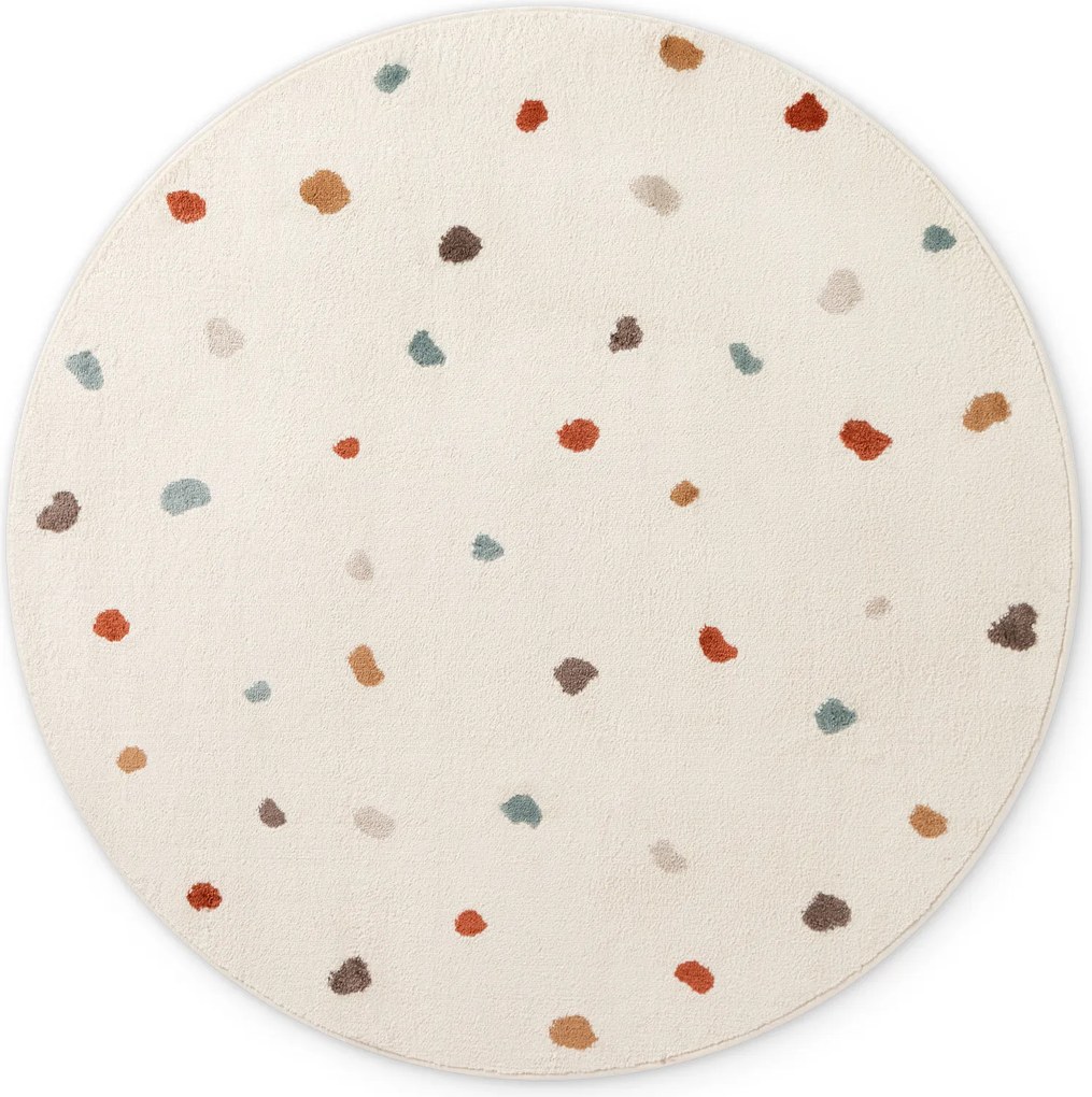 Hanse Home, Dětský koberec Adventures 106210 Cream Multicolor kruh, 160x160 (průměr) kruh, bílá, Biano.cz