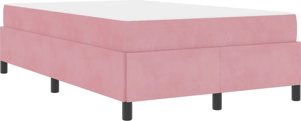 Rám postele Růžová 120 x 200 cm textil 3399059
