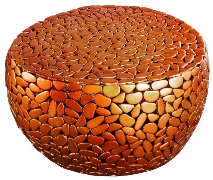 Massive home | Konferenční stolek STONE MOSAIC 72 CM měděný