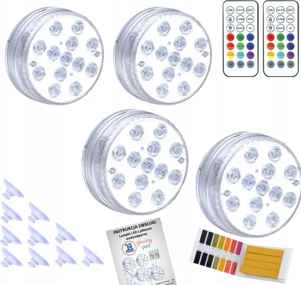 Osvětlení bazénu 4 kusy Led podvodní bazénové osvětlení