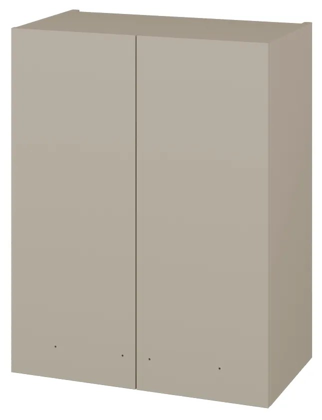 Dřevojas Skříň horní DOS SYD2 60 Varianta: N01 Bílá lesk / Úchytka T04 / D16 Beton tmavý