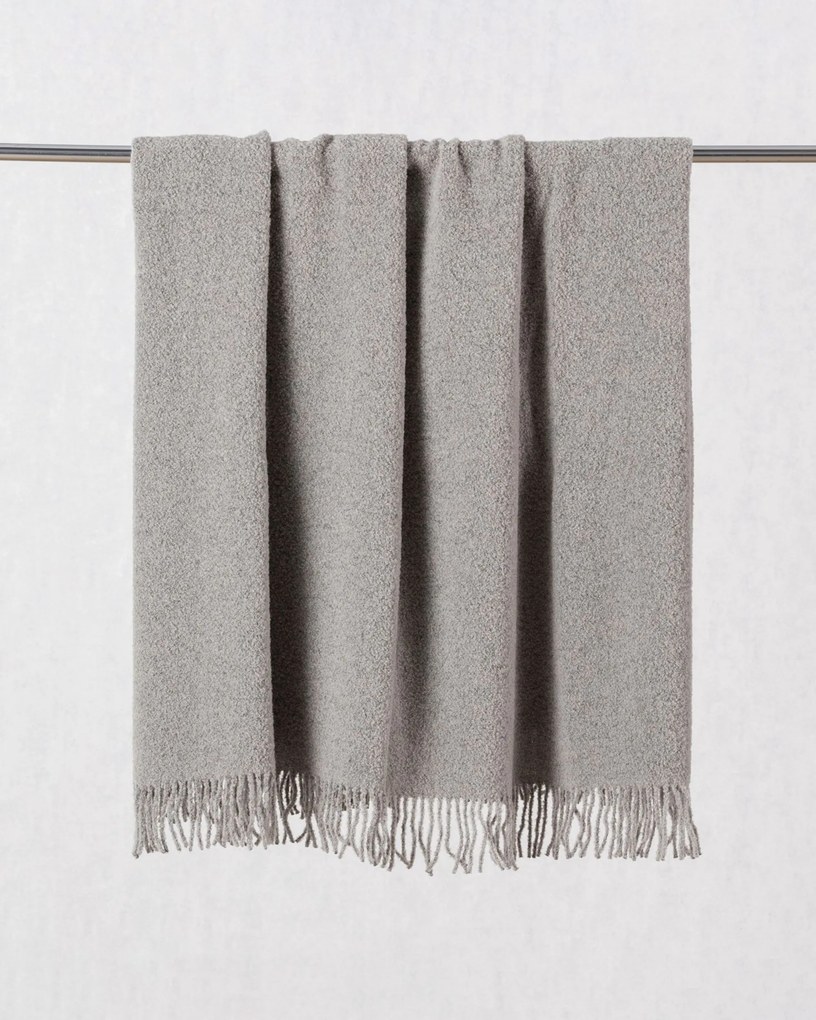 Pléd Boucle 140x200cm silver grey