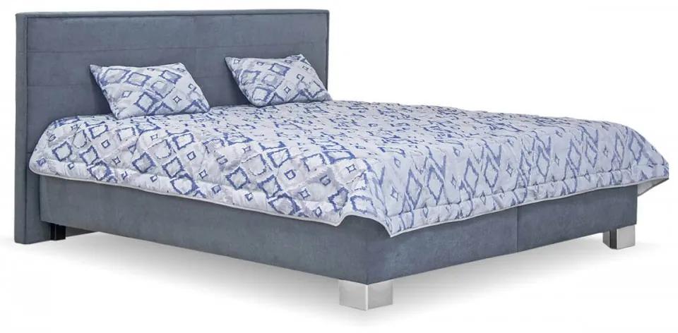 Čalouněná postel Oliver, s úložným prostorem, 180x200, šedá BLANÁŘ