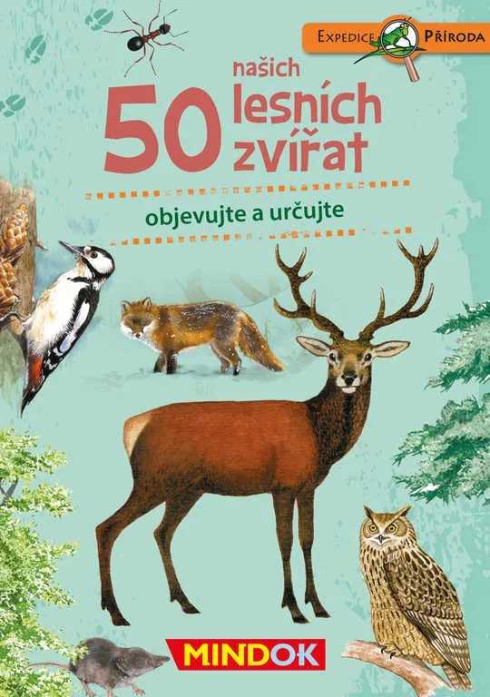 MINDOK HRA kvízová Expedice Příroda: 50 našich lesních zvířat naučná mn312