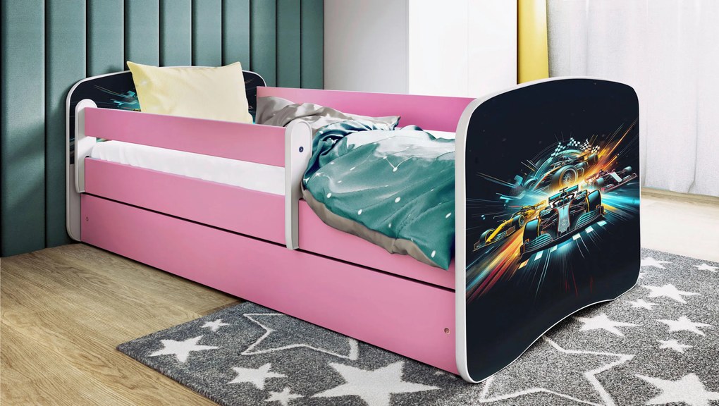 XXXLutz POSTEL PRO DĚTI A MLÁDEŽ 80/160 cm, bílá, pink MID.YOU - Dětské pokoje sestavy - 002142000296