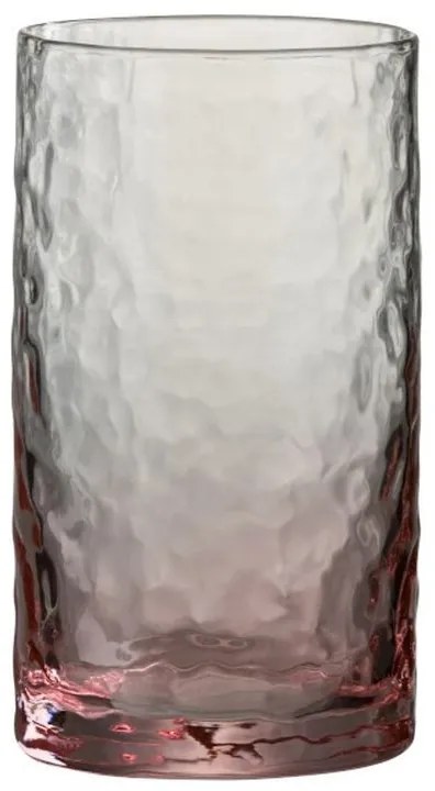 Růžová sklenička na vodu Verma - Ø7*13 cm