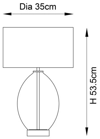 Endon 99581 - Stmívatelná stolní lampa ERIN 1xE27/10W/230V krémová/kouřová černá