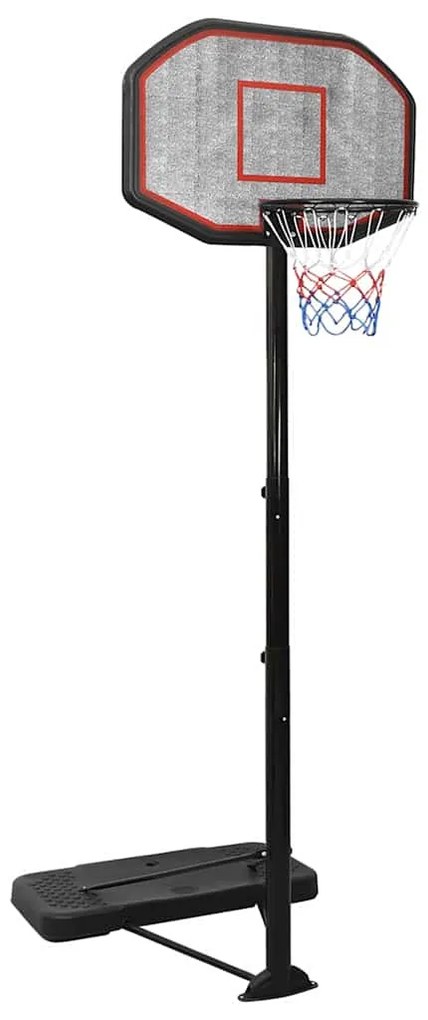 Basketbalový koš černý 258–363 cm polyethylen