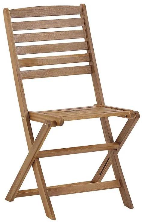Set 6 ks. zahradních židlí TALAVO (světlé dřevo). 1026924