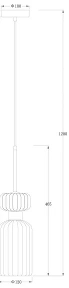 Lustr na lanku MOLLY 1xE14/40W/230V pr. 12 cm zlatá/oranžová/zelená