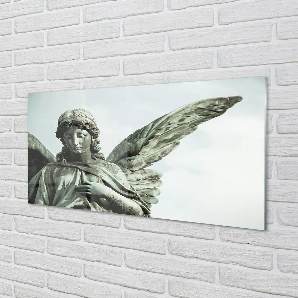 Obraz na skle Anděl 125x50 cm