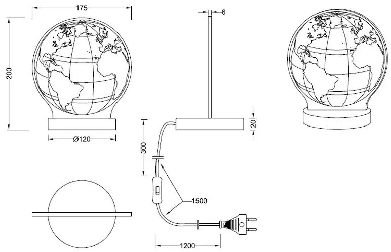 Stolní lampa World 52481106