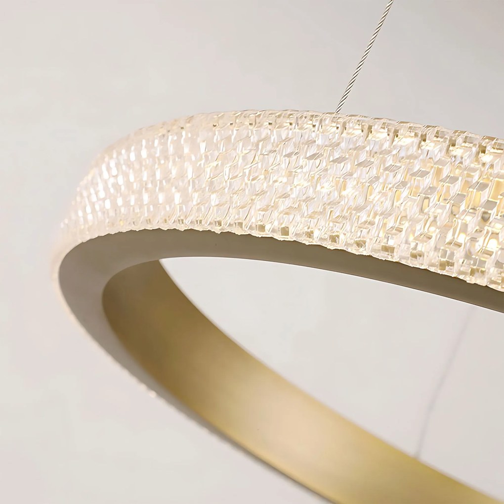 Toolight Toolight, LED stropní svítidlo 60cm, 55W, 3500lm + dálkové ovládání, APP1772-CP, zlatá matná, OSW-06351