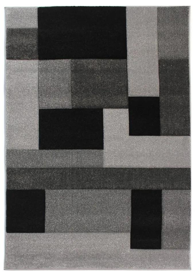 Černošedý koberec Flair Rugs Cosmos Black Grey, 80 x 150 cm | BIANO