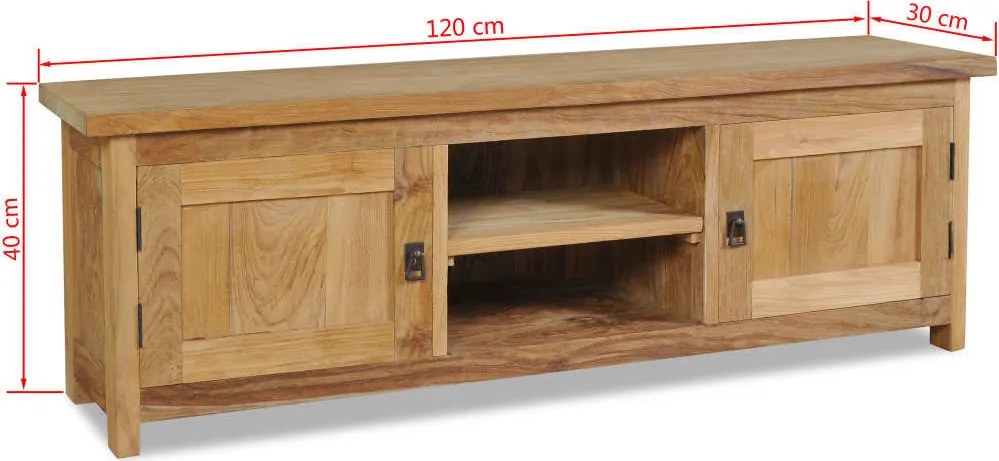 vidaXL TV skříňka masivní teak 120 x 30 x 40 cm [244485]