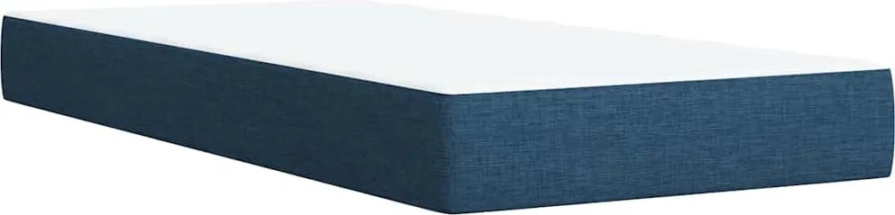 Box spring postel s matrací modrá 90x200 cm textil 3290377