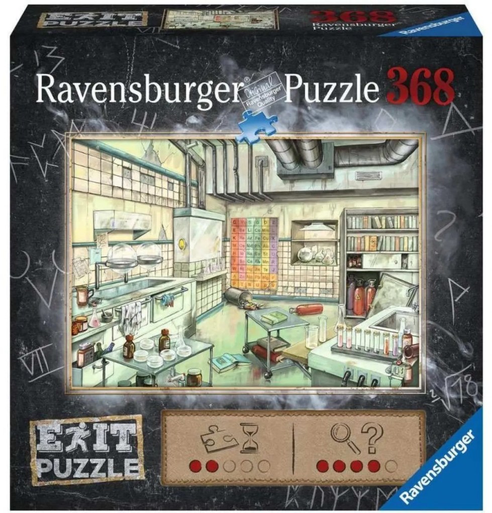 Ravensburger únikové exit puzzle laboratoř 368 dílků