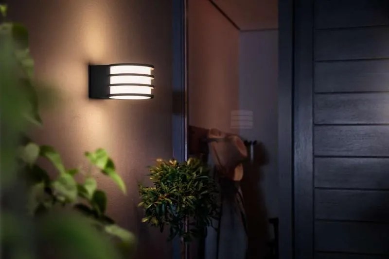 PH 17401/93/P0 Hue White Venkovní nástěnné svítidlo Philips Lucca 17401/93/P0 antracitové, 2700K - PHILIPS HUE (915005561201)