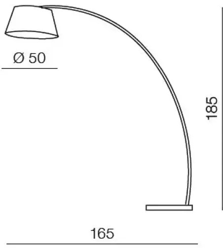 Skandinávská lampa Olav černé