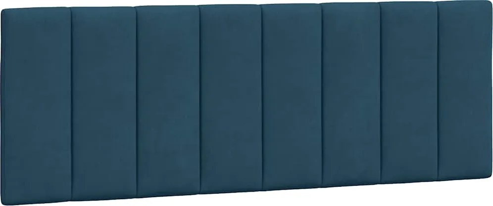 Postel s matrací Hanko modrá 120 x 200 cm samet 3208590