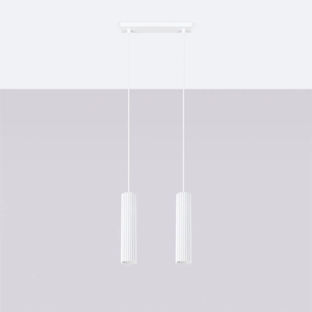 Sollux Lighting Závěsné svítidlo KARBON 2 bílé