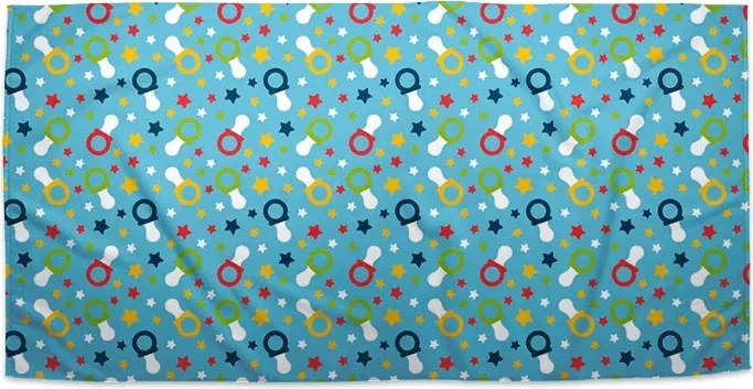 Sablio Ručník Dudlíky a hvězdy - 70x140 cm