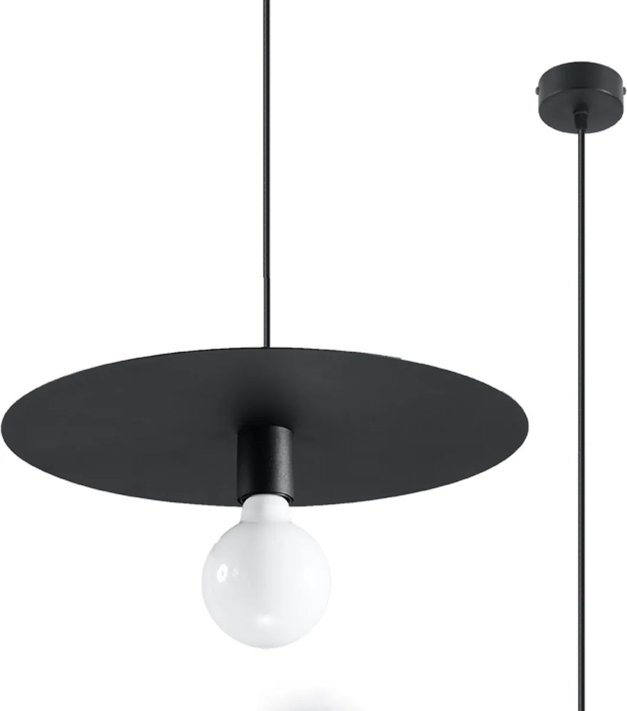 Sollux Lighting Závěsné svítidlo FLAVIO černé
