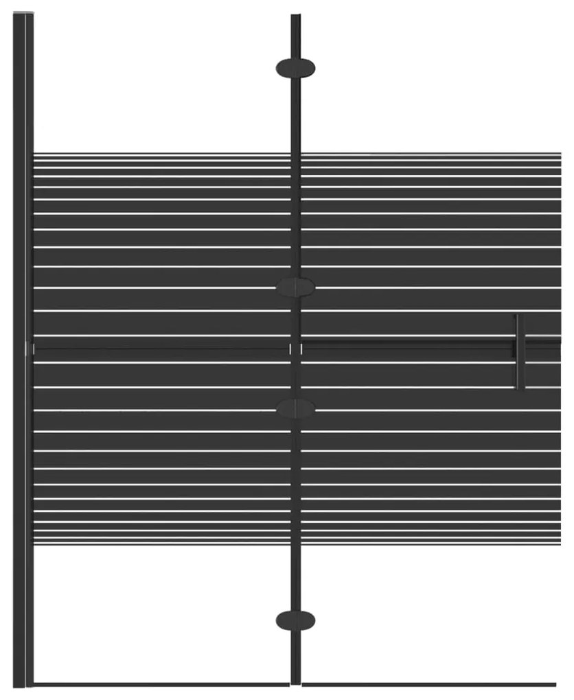 Skládací sprchový kout ESG 100 x 140 cm černý,  150741